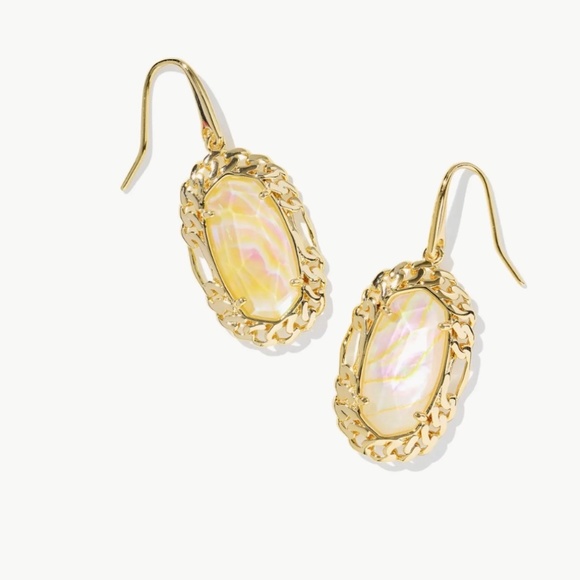 Kendra Scott | Jewelry | Kendra Scott Dani Gold Figaro Frame Drop ...